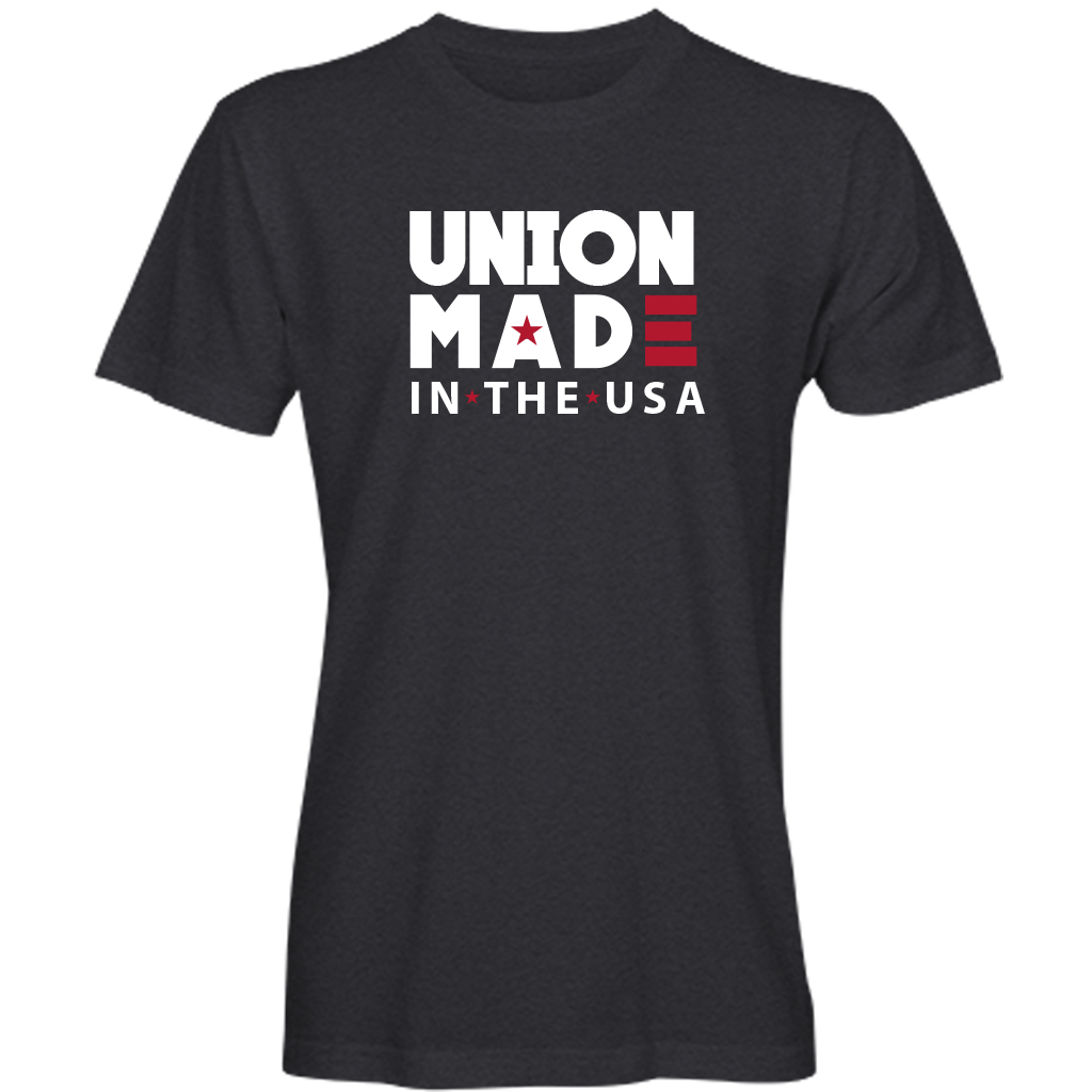 "Union Made in the USA" T-shirt (available in black and navy ...